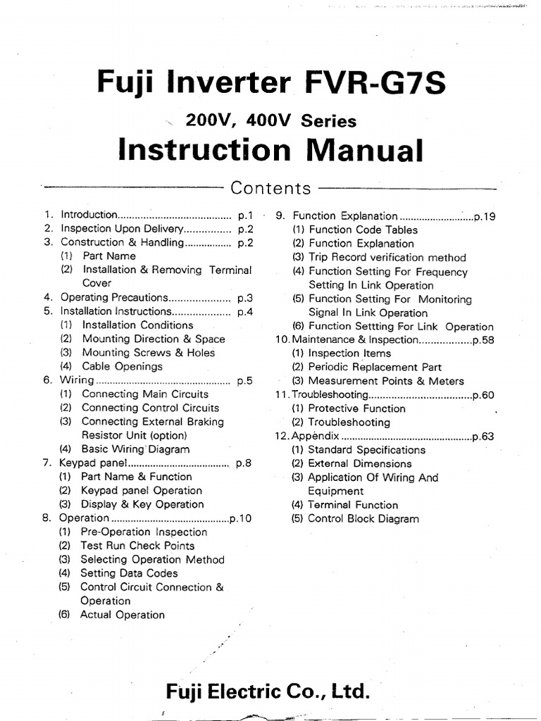FVR-G7S Manual English PDF | PDF