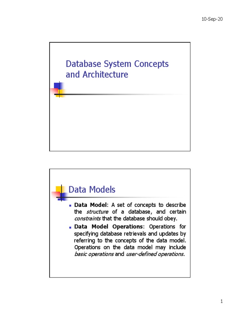 L4-DBMS Architecture | PDF | Conceptual Model | Data Model