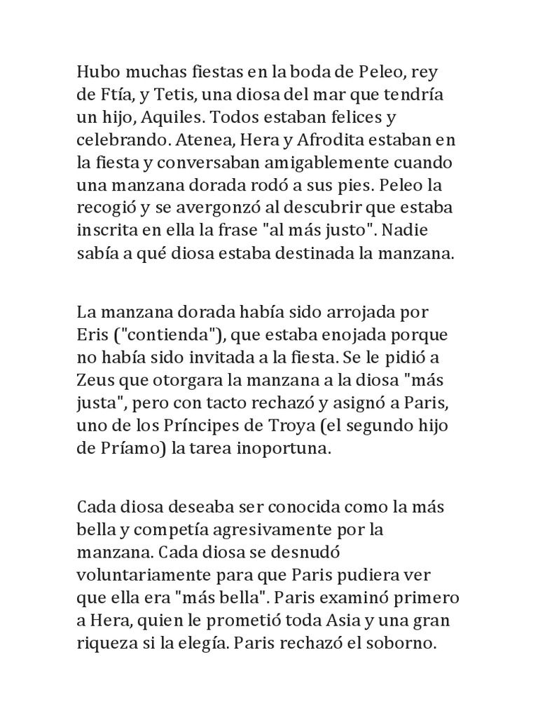 La Leyenda de Paris y Helena | PDF | Historia