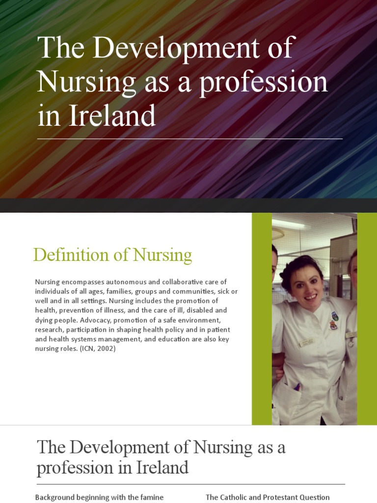 The Development of Nursing As A Profession in Ireland | PDF | Great ...