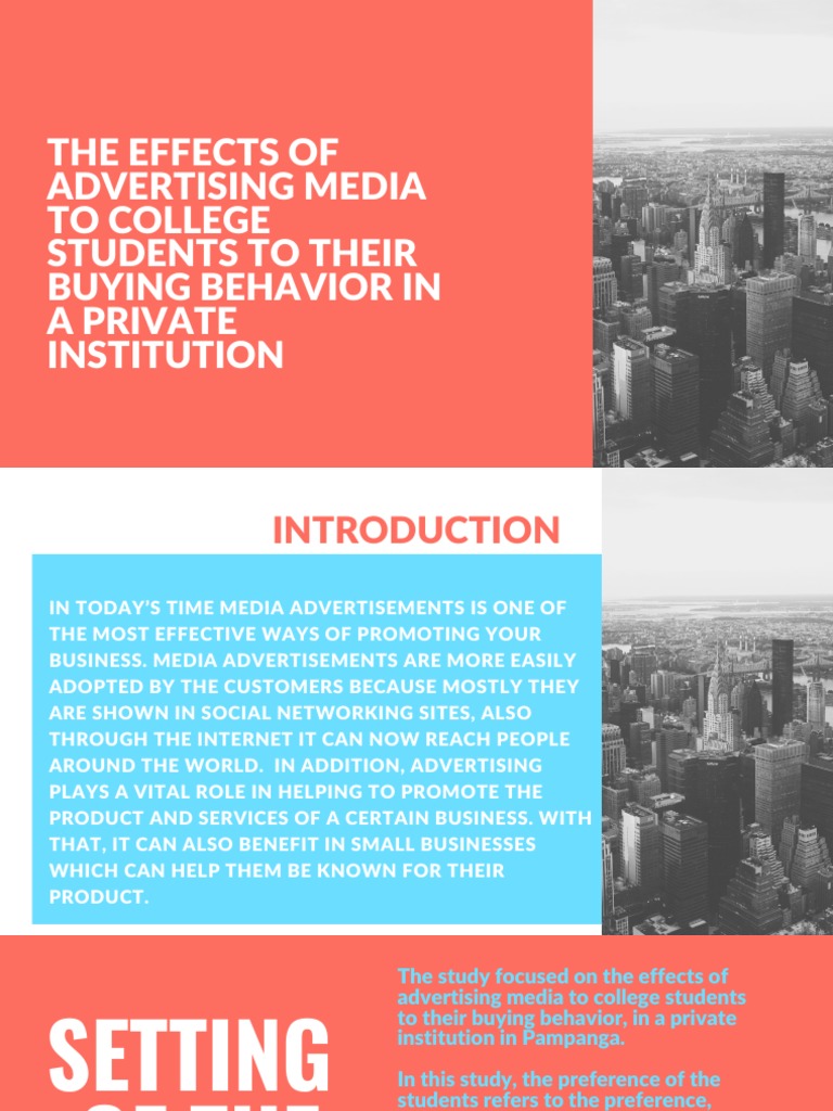 Effects of Advertising on Student Buying Behavior | PDF | Advertising ...