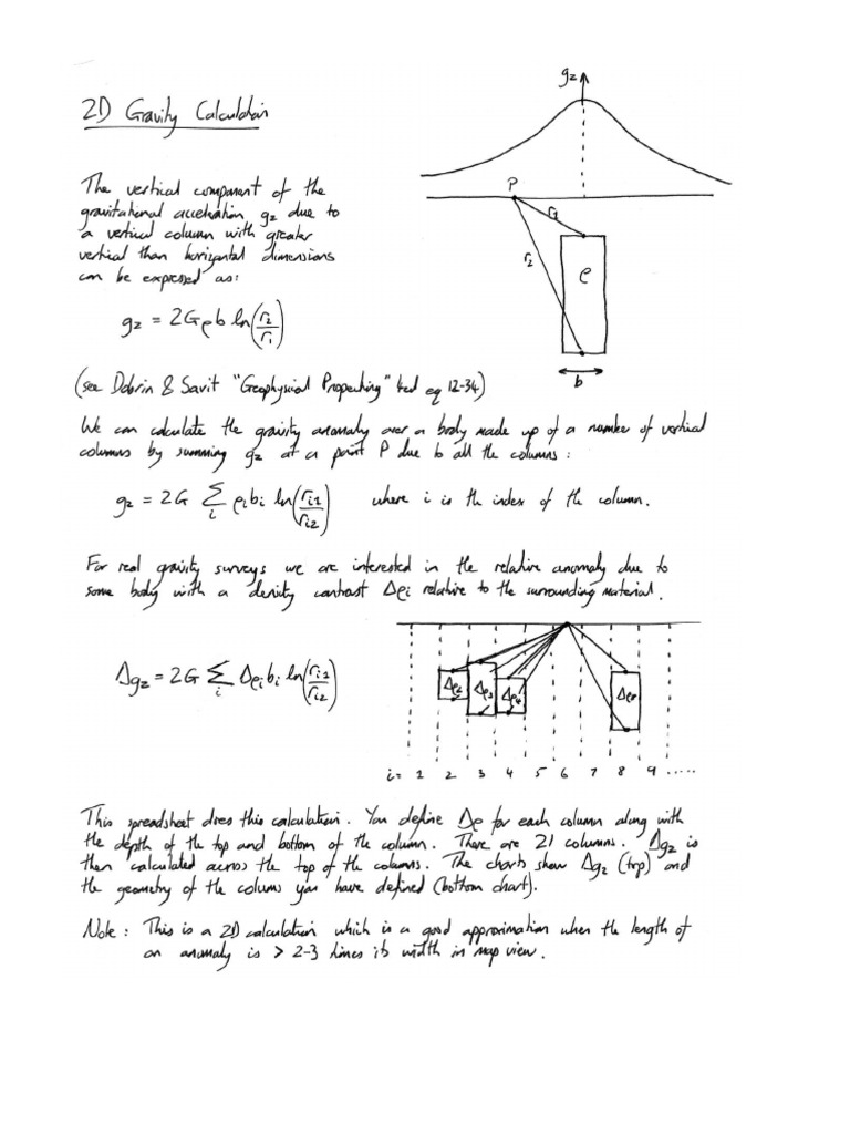 Grav 2 Dcolumn | PDF | Gravity | Mechanics