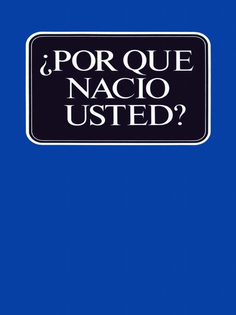 Por Que Nacio Usted | PDF | Tetragrammaton | Adán y Eva