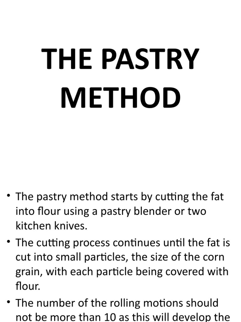 The Pastry Method | PDF | Home & Garden | Wellness