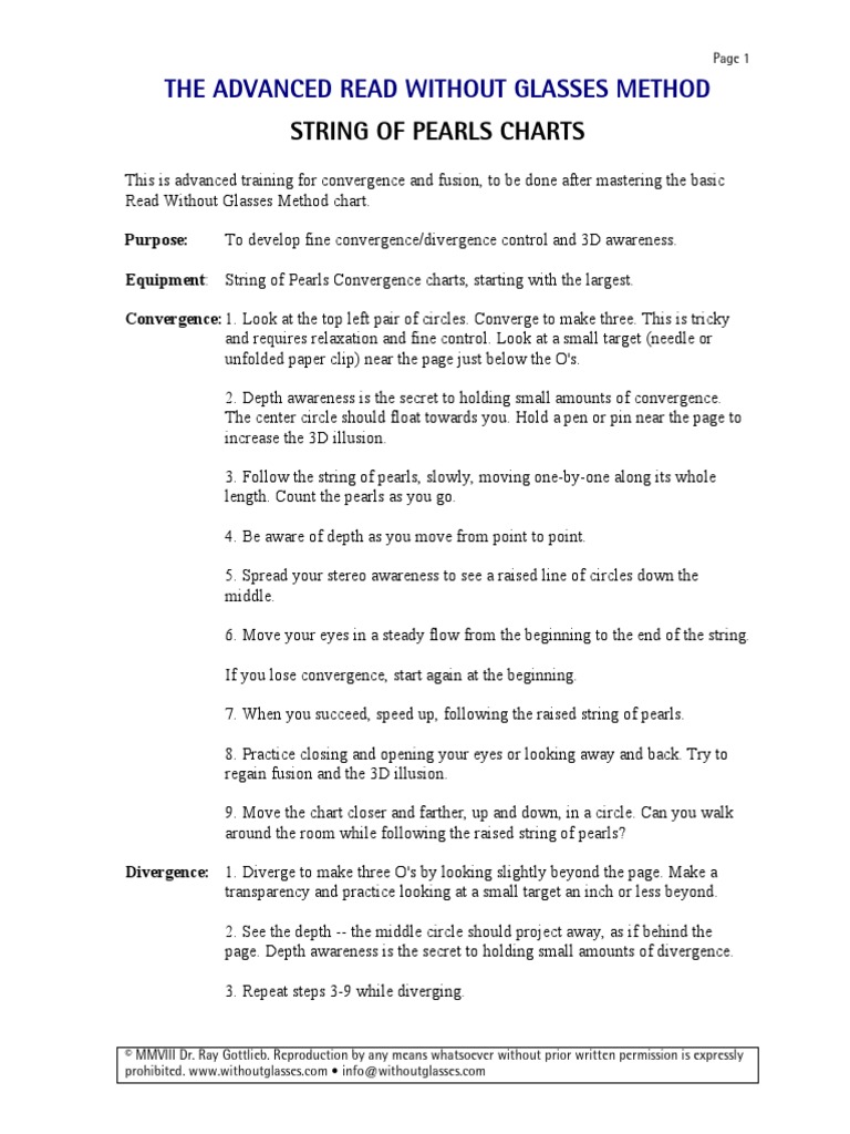 The Advanced Read Without Glasses Method | PDF | Stereoscopy | Nature