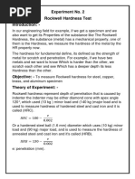 Hardness Lab Report | PDF | Hardness | Materials