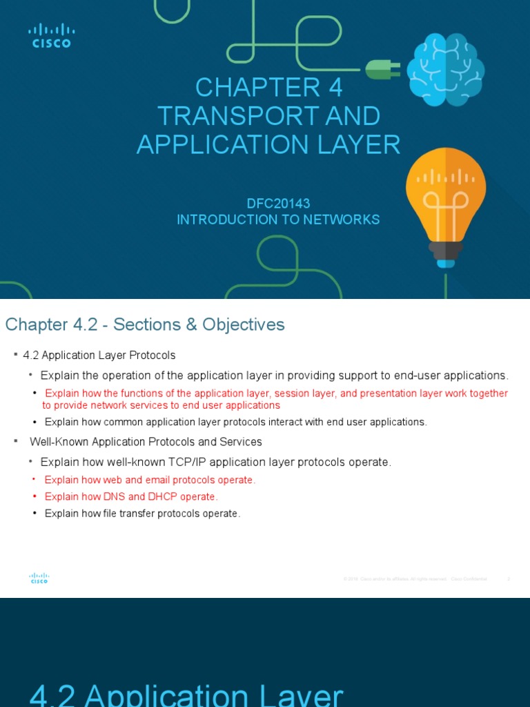 Transport and Application Layer: DFC20143 Introduction To Networks | Download Free PDF | Domain ...
