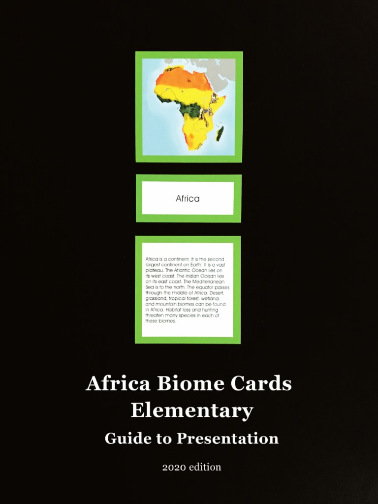 Africa Biome Cards - Elementary Guide 2020 Edition | PDF | Plants ...