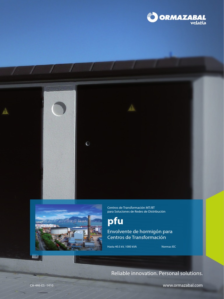 Subestacion Transformadora Compacta PFU Ormazabal | PDF | Subestacion electrica | Transformador