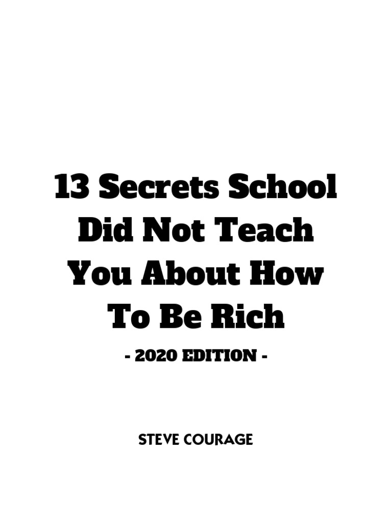 13 Secrets PDF | PDF | Lawyer | Schools