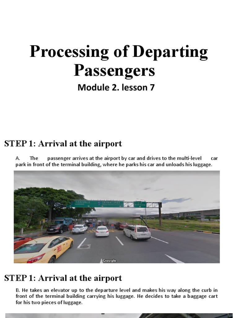 Processing of Departing Passengers | PDF | Airport Security | Baggage