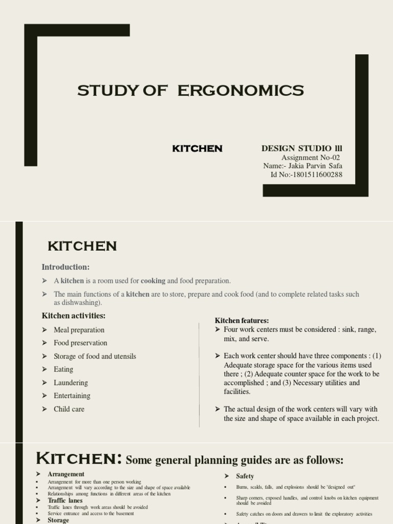 Optimizing Kitchen Ergonomics: A Study of Kitchen Design Principles ...