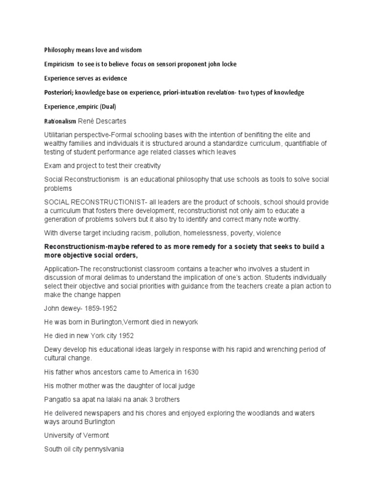 Posteriori Knowledge Base On Experience, Priori-Intuation Revelation ...