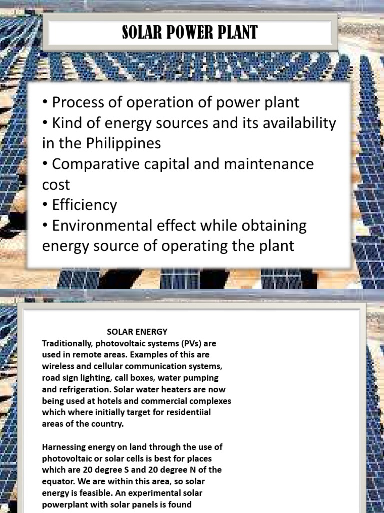 Solar Power Plant | PDF | Solar Power | Solar Energy