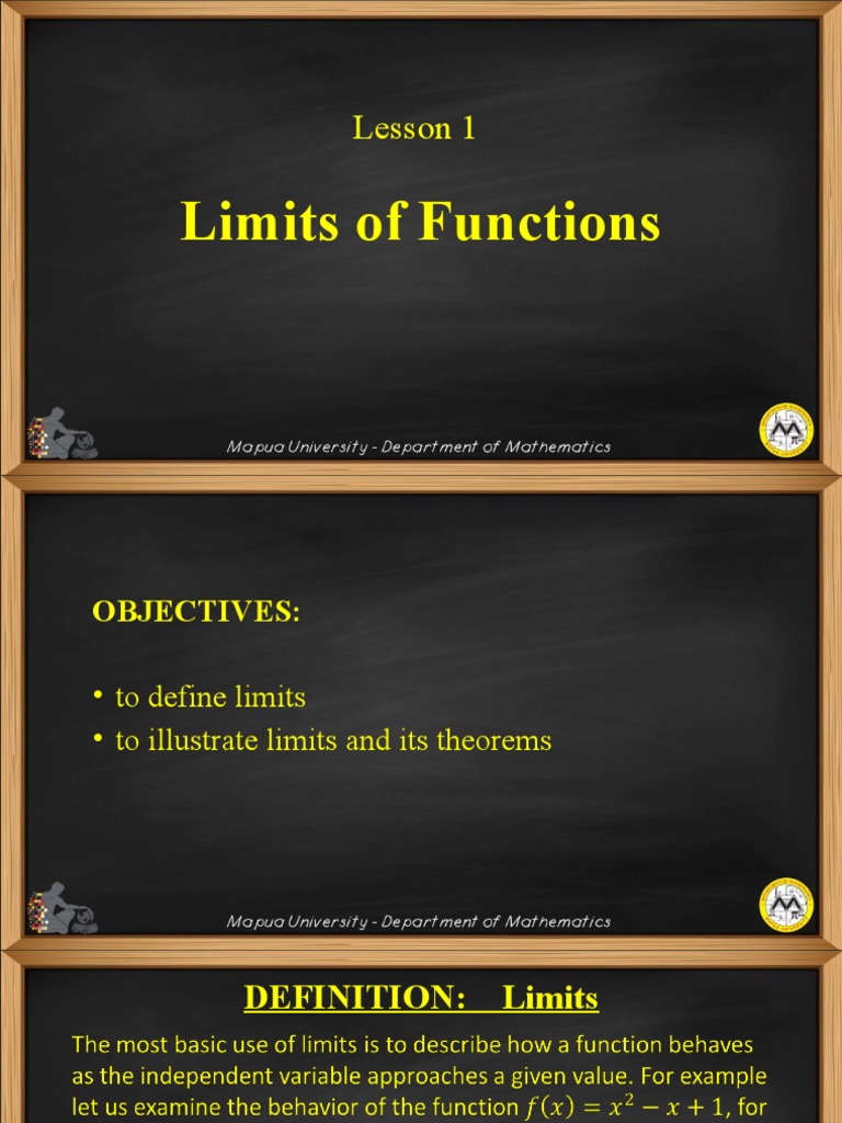 Lesson 01-Limits of Functions | PDF | Asymptote | Algebra