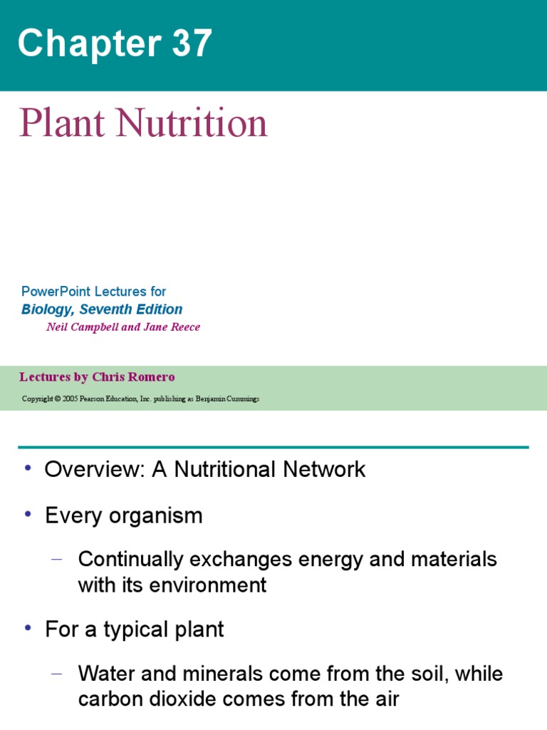 Plant Nutrition: Powerpoint Lectures For | PDF | Soil | Fungus