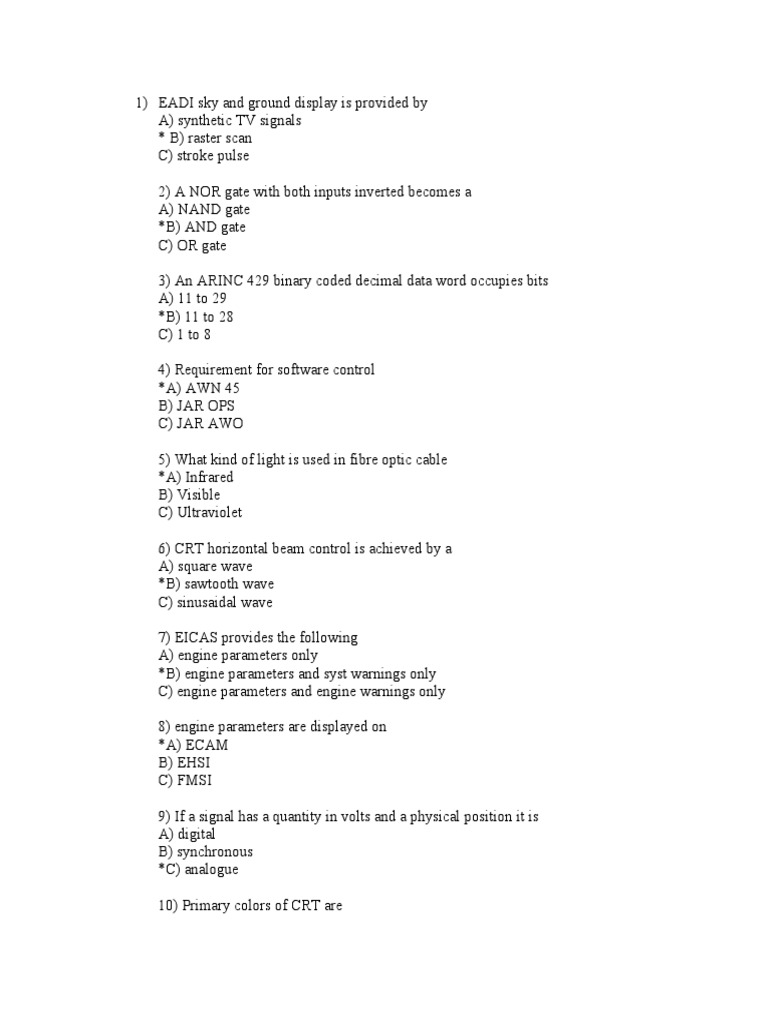 EASA Module 5 | PDF | Analogue Electronics | Analog To Digital Converter