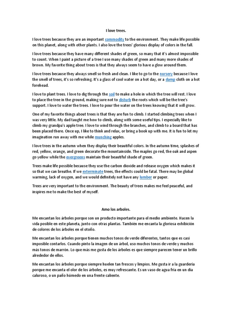 I Love Trees | PDF | Trees | Plants