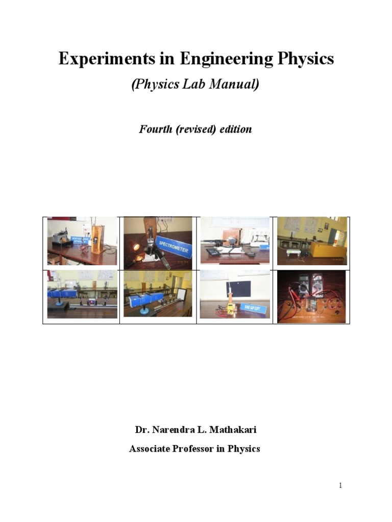 Physics Lab Manual | PDF | Spectroscopy | Diffraction