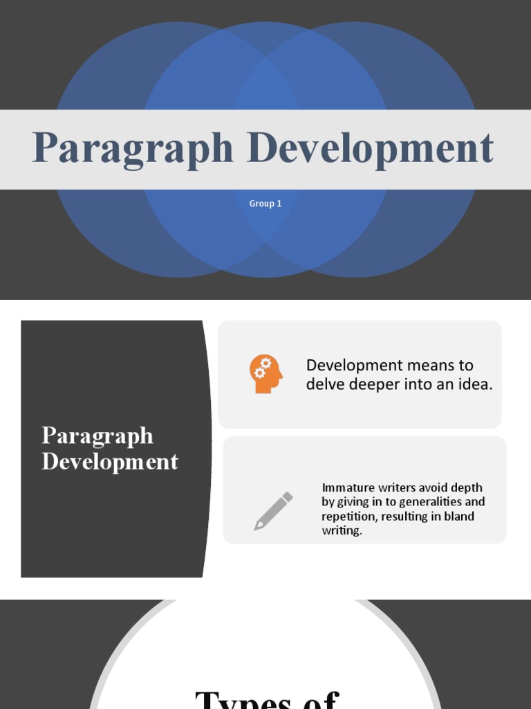 Paragraph Development: Group 1 | Download Free PDF | Idea