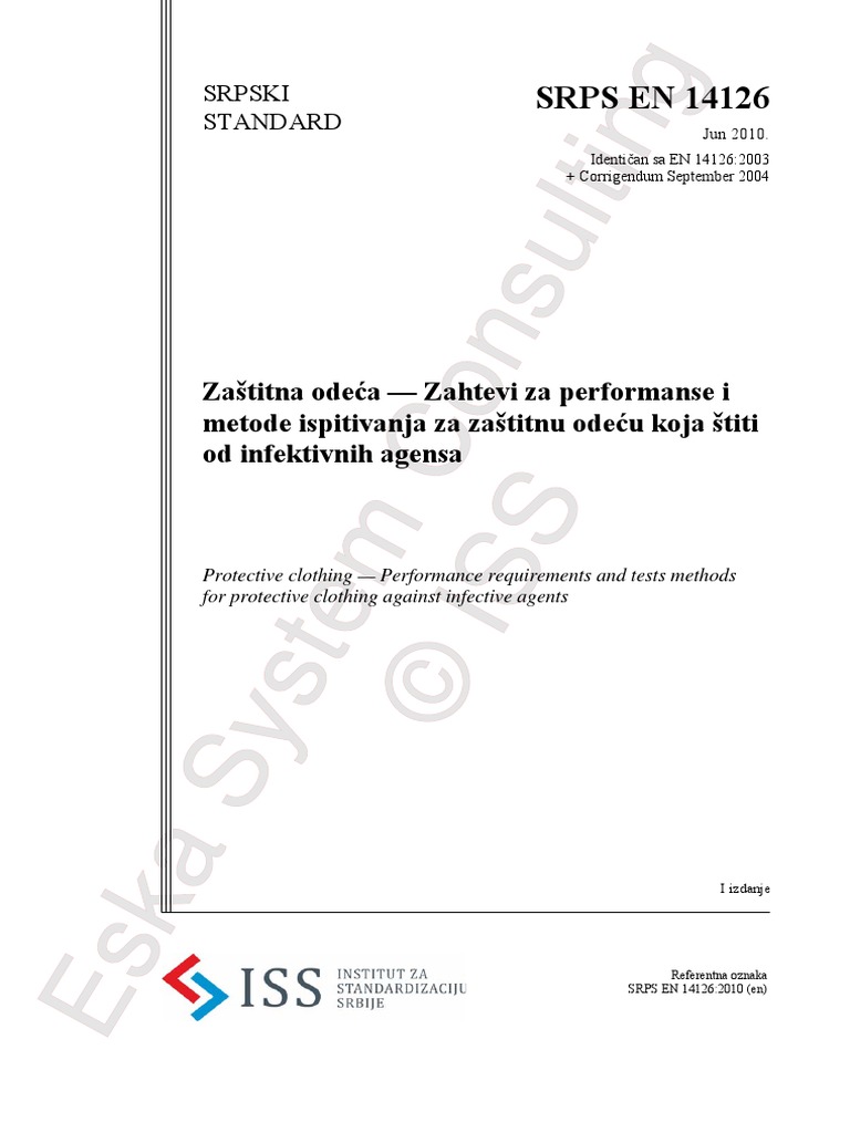 SRPS en 14126 | PDF