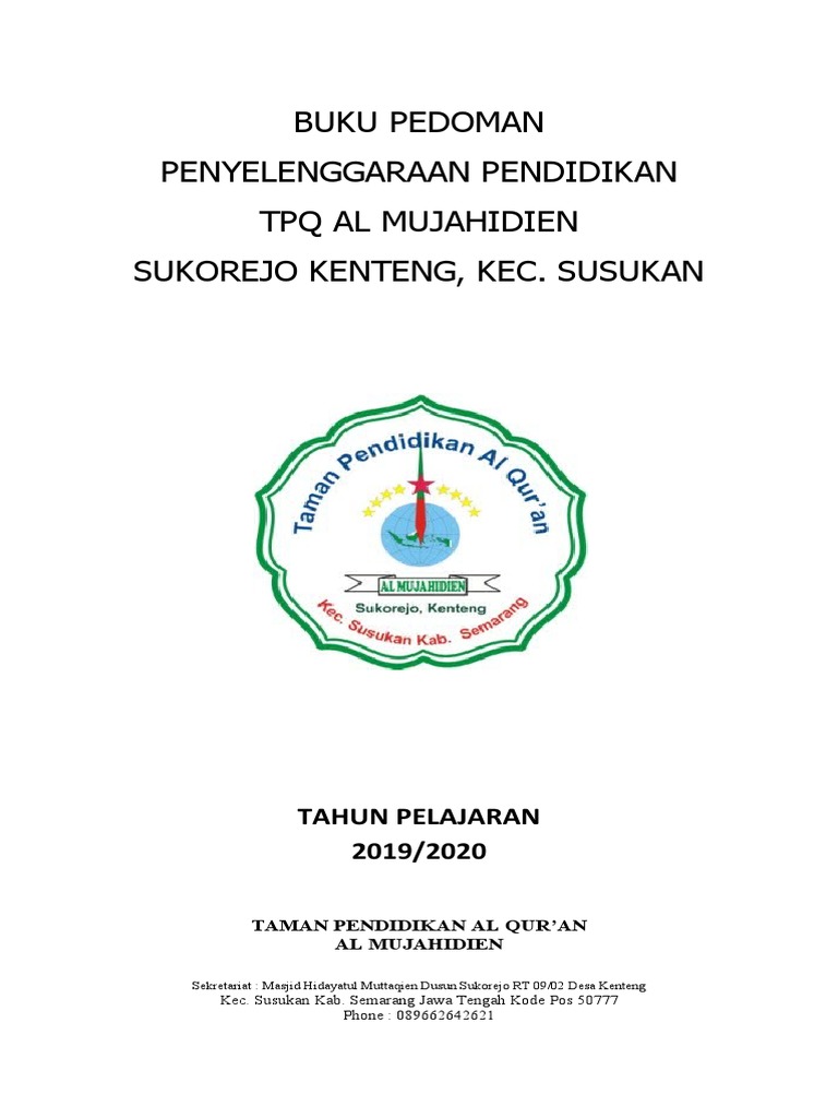 BUKU PEDOMAN TPQ | PDF