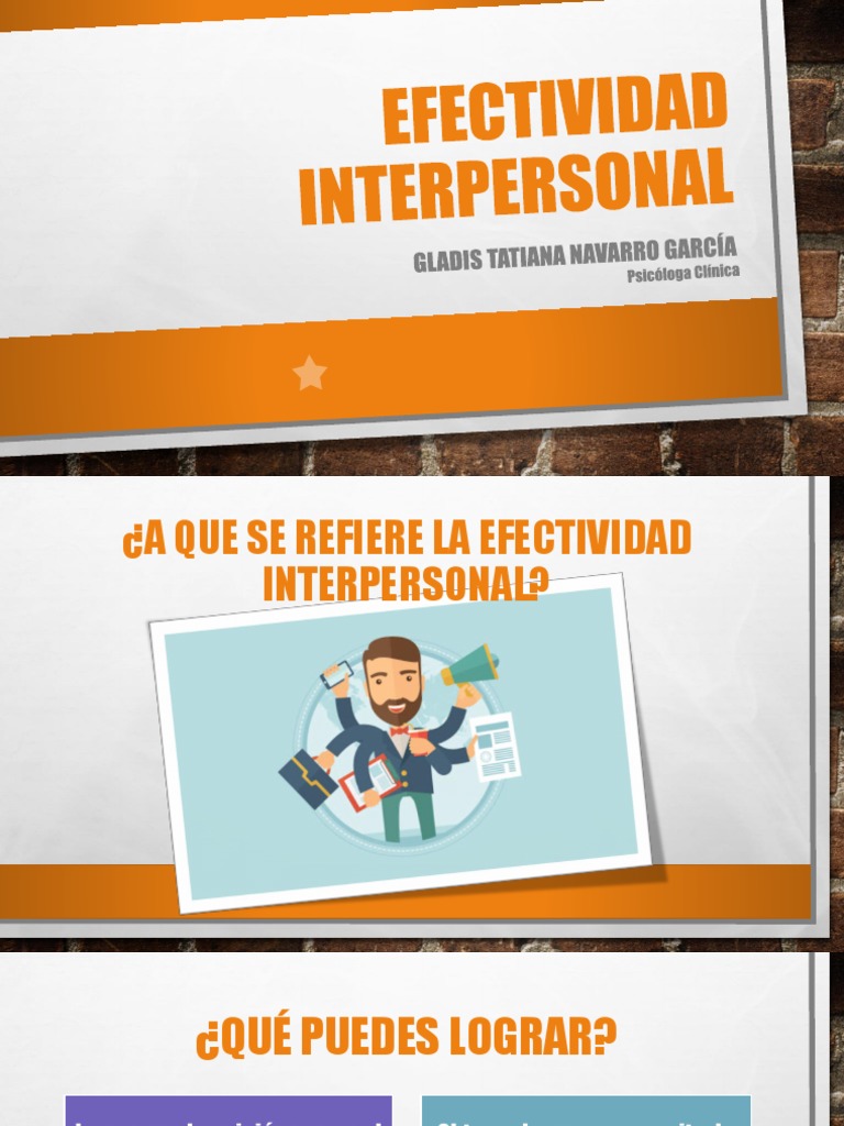 Apoyo Visual Efectividad Interpersonal PDF | PDF | Conceptos ...