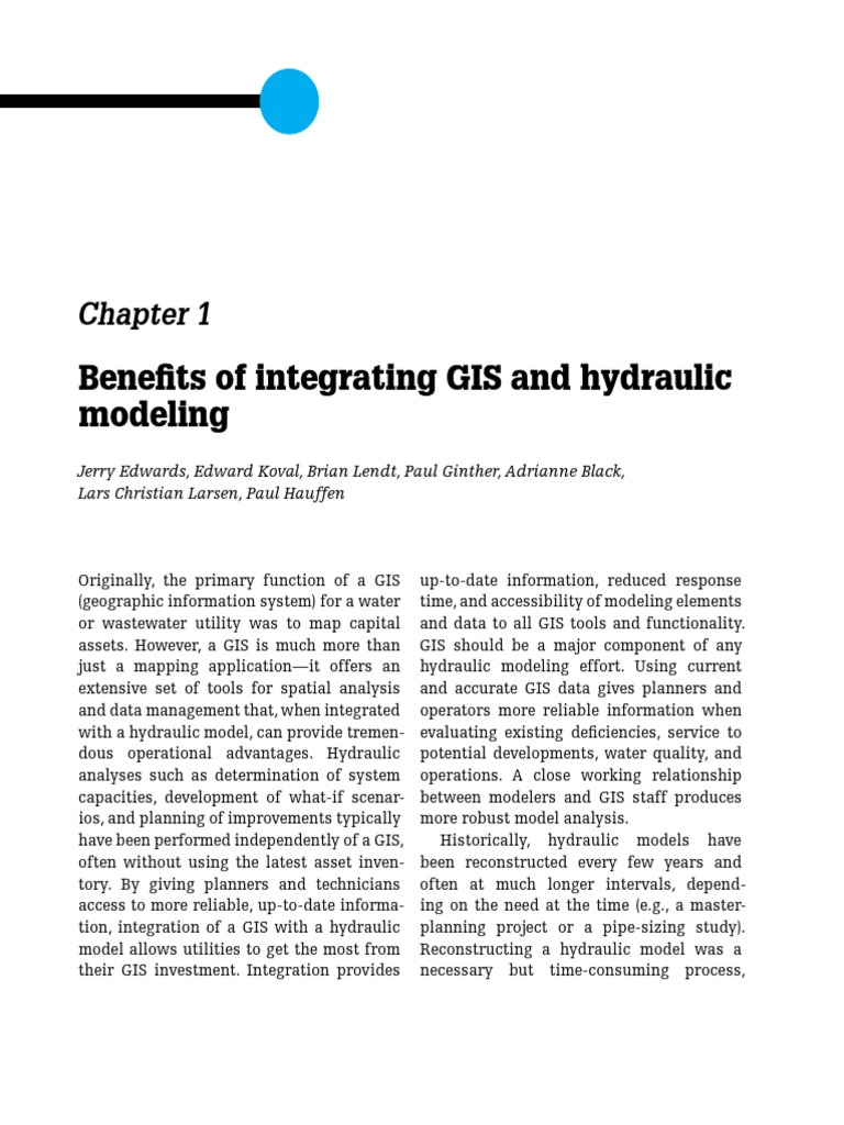 Integrating GIS with Hydraulic Modeling | PDF | Geographic Information ...