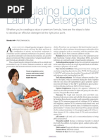 Dishwashing Liquid Formula | PDF | Surfactant | Soap