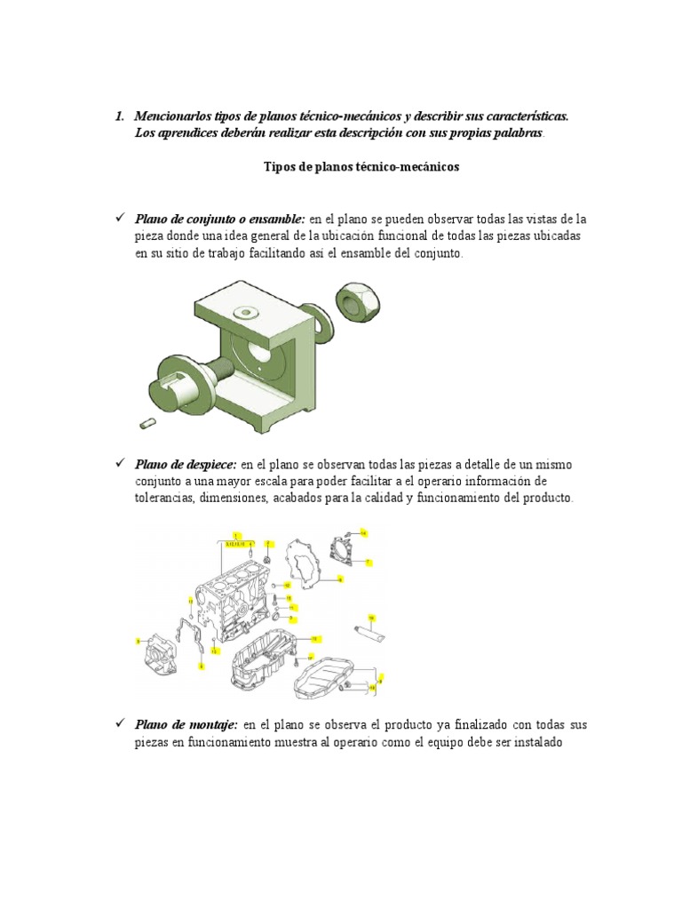tipos de planos técnico | PDF | Dibujo | Dibujo técnico