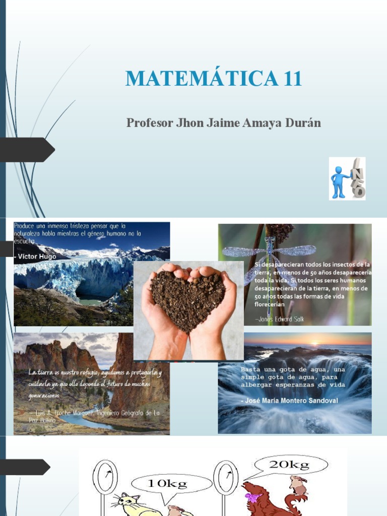 Matemática 11: Profesor Jhon Jaime Amaya Durán | PDF