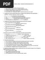 Perfect Modals Exercise with Answers | PDF