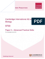 Cambridge International AS & A Level: Biology 9700/22 March 2024 | PDF ...
