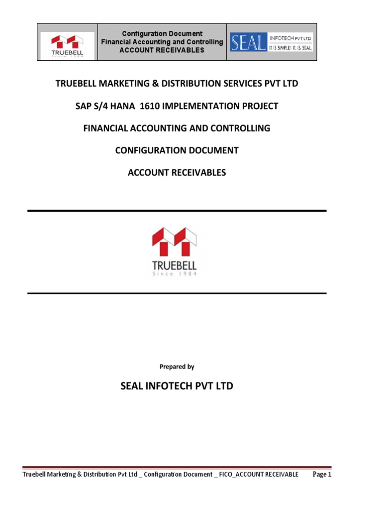 Truebell - Fin - Ar - Config - Account Receivable | PDF | Enterprise ...