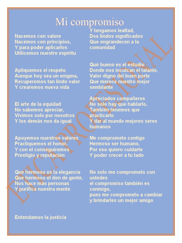 Mi Compromiso | PDF
