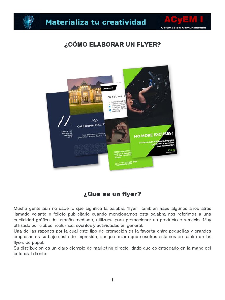 Cómo diseñar un flyer publicitario eficaz | PDF | Publicidad | Marketing