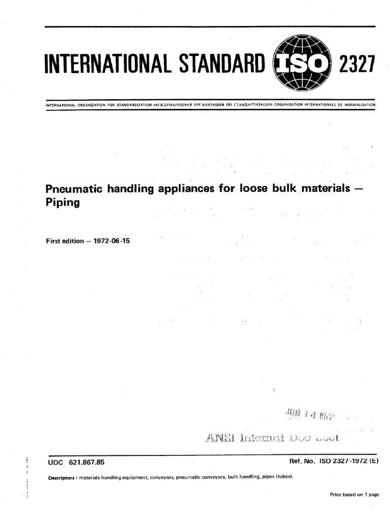 Iso 2327-1972 PDF | PDF