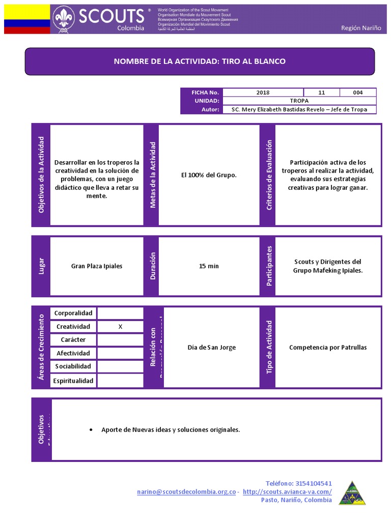 FICHA REME San Jorge Ipiales 4 | PDF | Cognición | Modificación de comportamiento