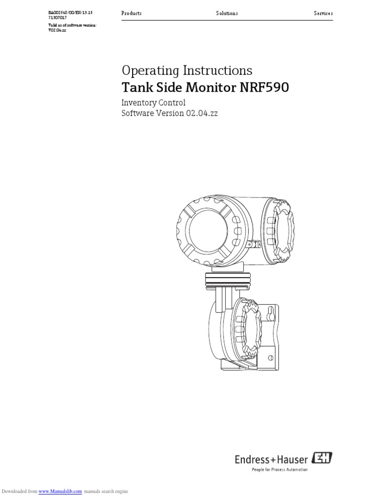 Tank Side Monitor NRF590 PDF | PDF | Hazards | Safety