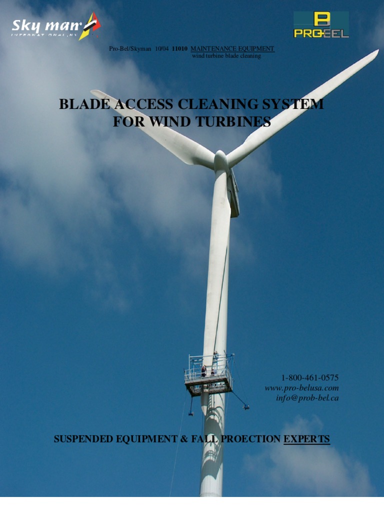 Blade Access Cleaning System | Download Free PDF | Wind Turbine | Turbine