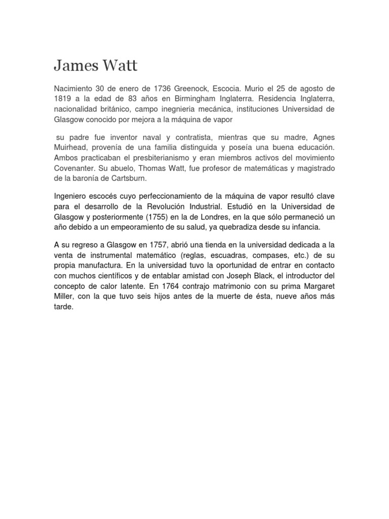 James Watt Completo | PDF