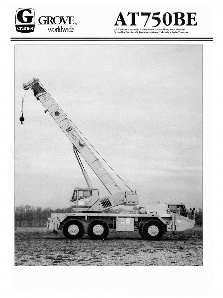 AT750BE Crane Load Chart Summary | PDF | Nature