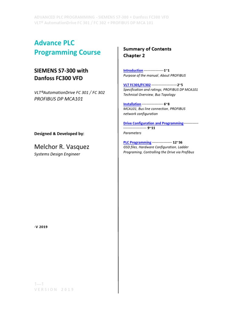 Advance PLC Programming Course V2019 Chapter 02 PDF | PDF ...