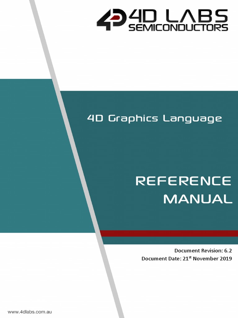 4D Systems - 4D Graphics Language - Reference Manual | PDF | Pointer (Computer Programming ...