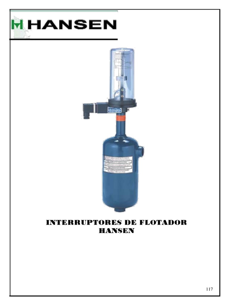 Hansen Interruptor de Nivel Con Flotador PDF | PDF | Hogar, jardinería ...