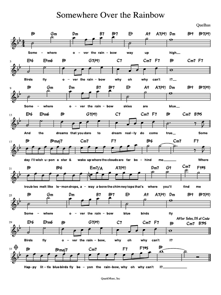 Somewhere Over The Rainbow PDF | PDF