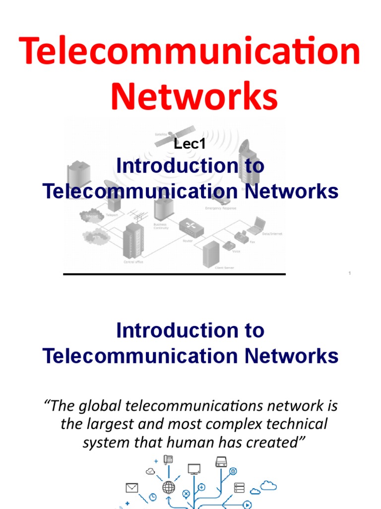 Introduction To Telecommunication Networks | PDF | Telephone Exchange ...