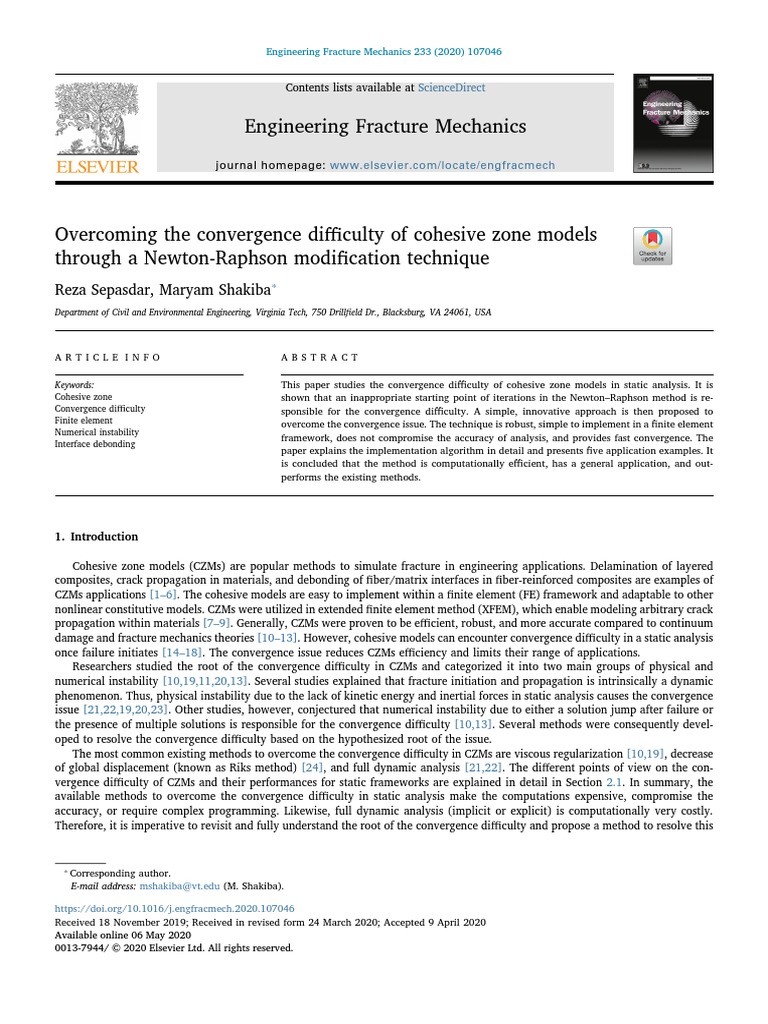 Engineering Fracture Mechanics: Sciencedirect | PDF | Elasticity (Physics) | Deformation ...