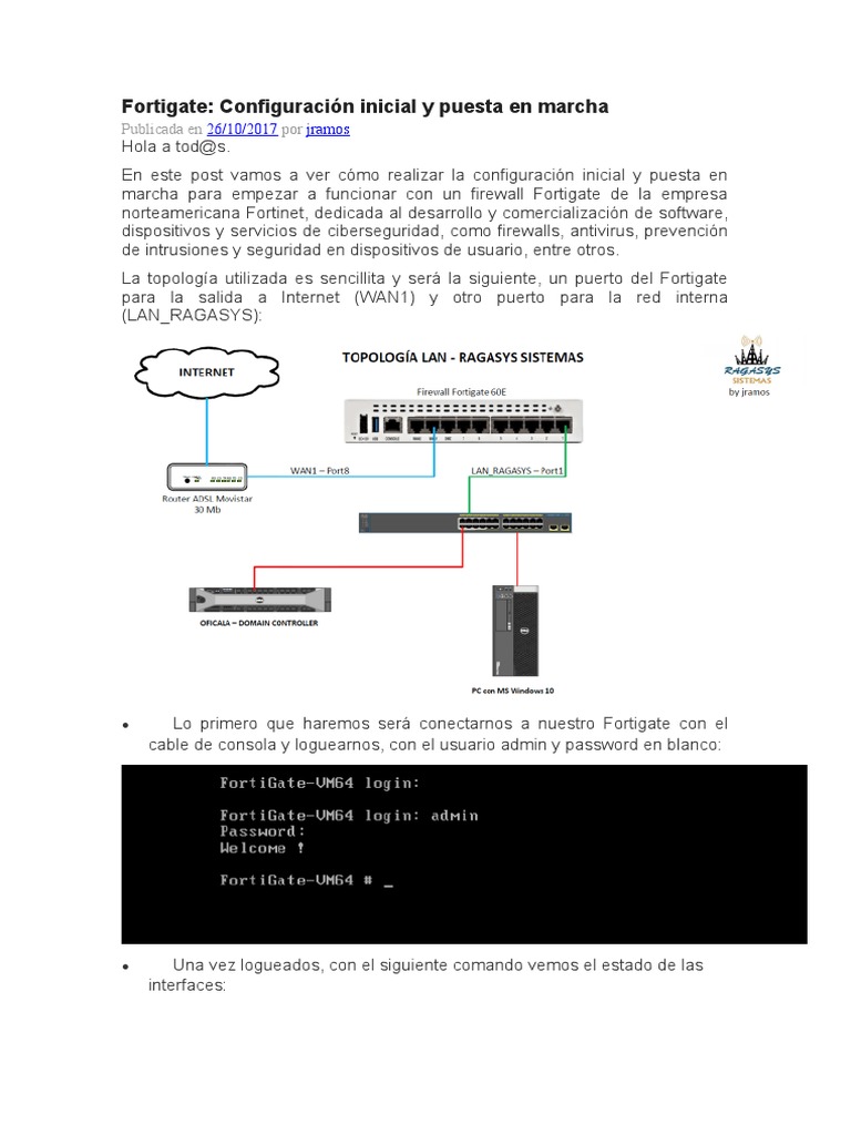 Fortigate | PDF | Cortafuegos (informática) | Protocolos de internet