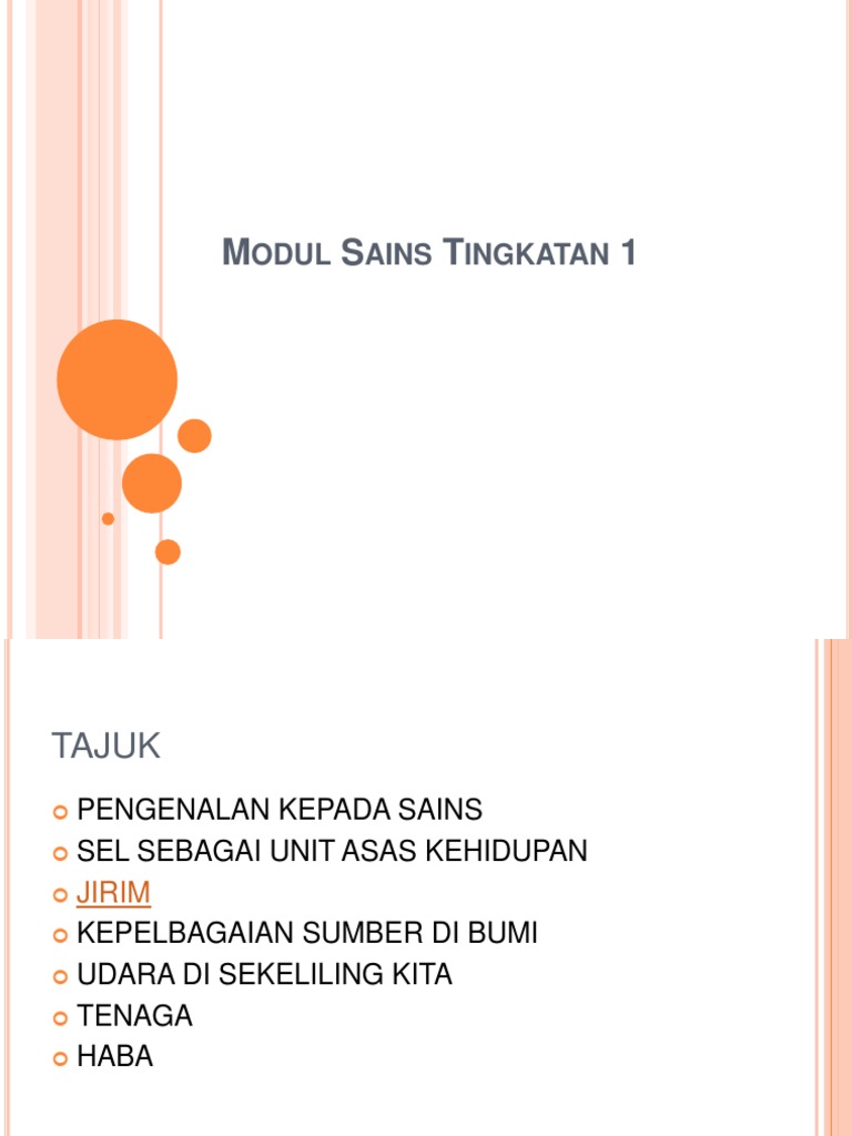 Sains Tingkatan 1 Bab 3 Jirim Pdf